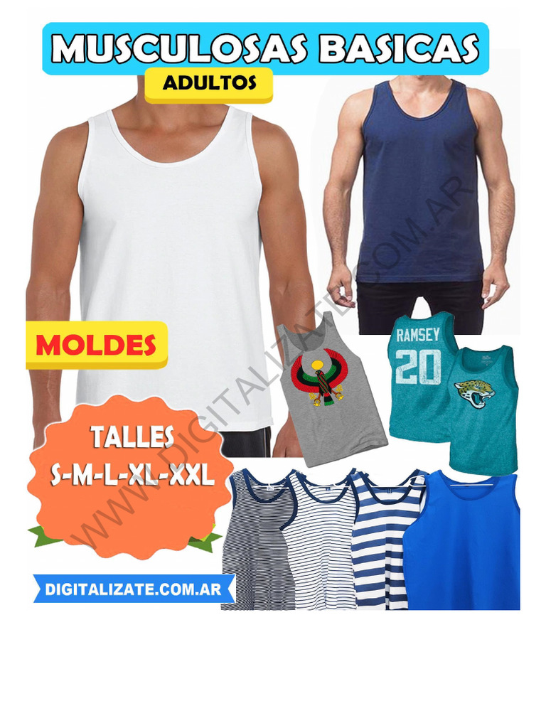 9 Moldes Musculosa Adultos | PDF
