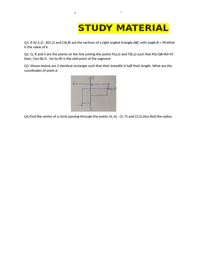 Study Material 1 | PDF