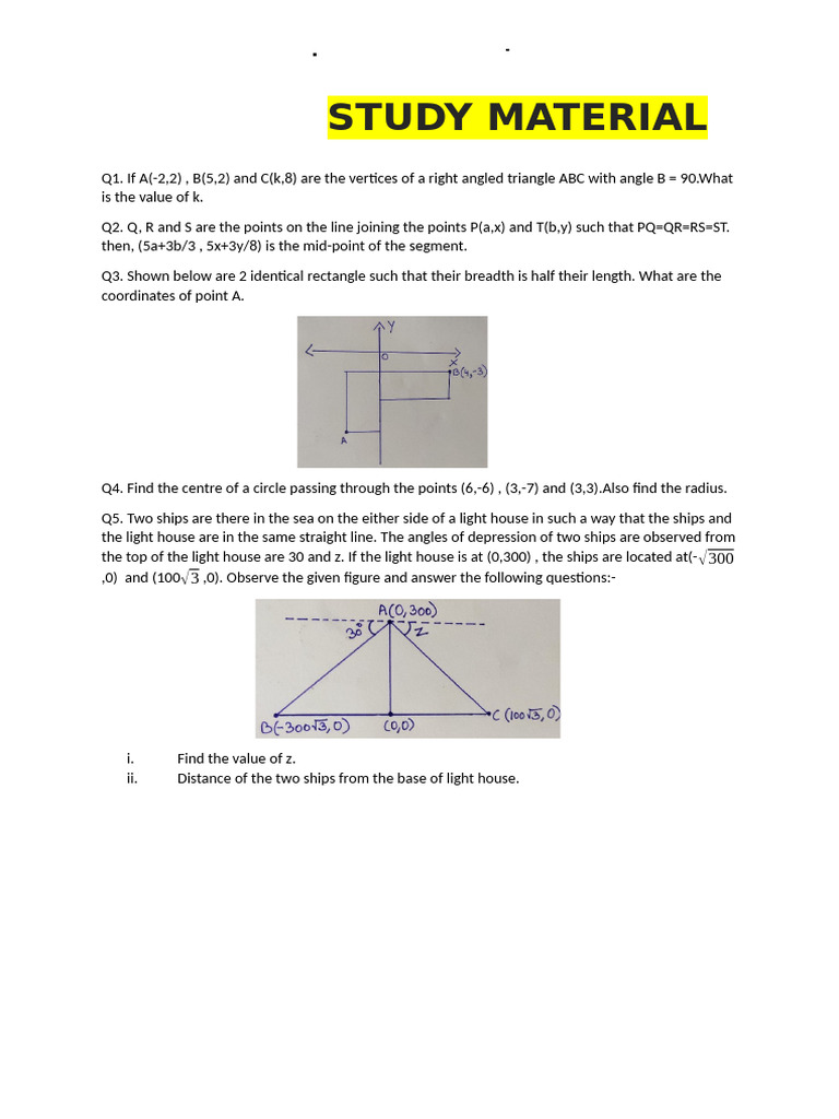 Study Material 1 (2 | PDF