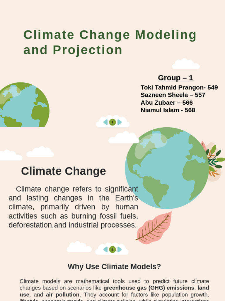 Climate Change Modeling and Projection | PDF | General Circulation ...