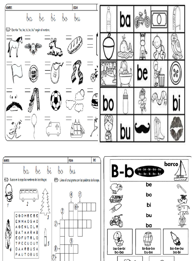 Ba Be Bi Bo Bu | PDF