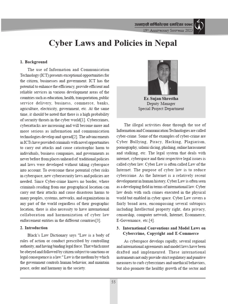 Cyber Laws and Policies in Nepal | PDF | Computer Security | Security