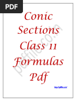 Conic Sections Class 11 Notes | PDF | Ellipse | Circle