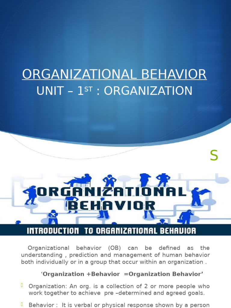 Understanding Organizational Behavior | PDF | Organizational Behavior | System