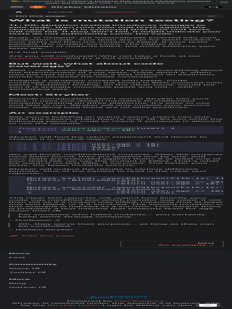 What Is Mutation Testing Stryker Mutator | PDF | Software Development ...