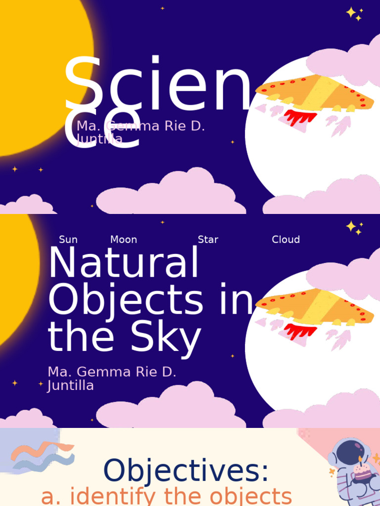 Natural Sky Objects: Sun, Moon, Stars | PDF | Night | Stars