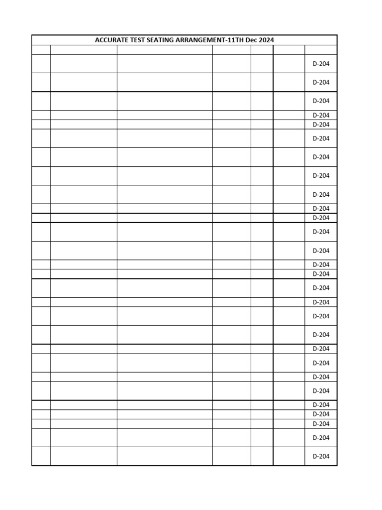 CSE Exam Seating Plan Dec 2024 | PDF | Cinema Of India | Film Production Districts