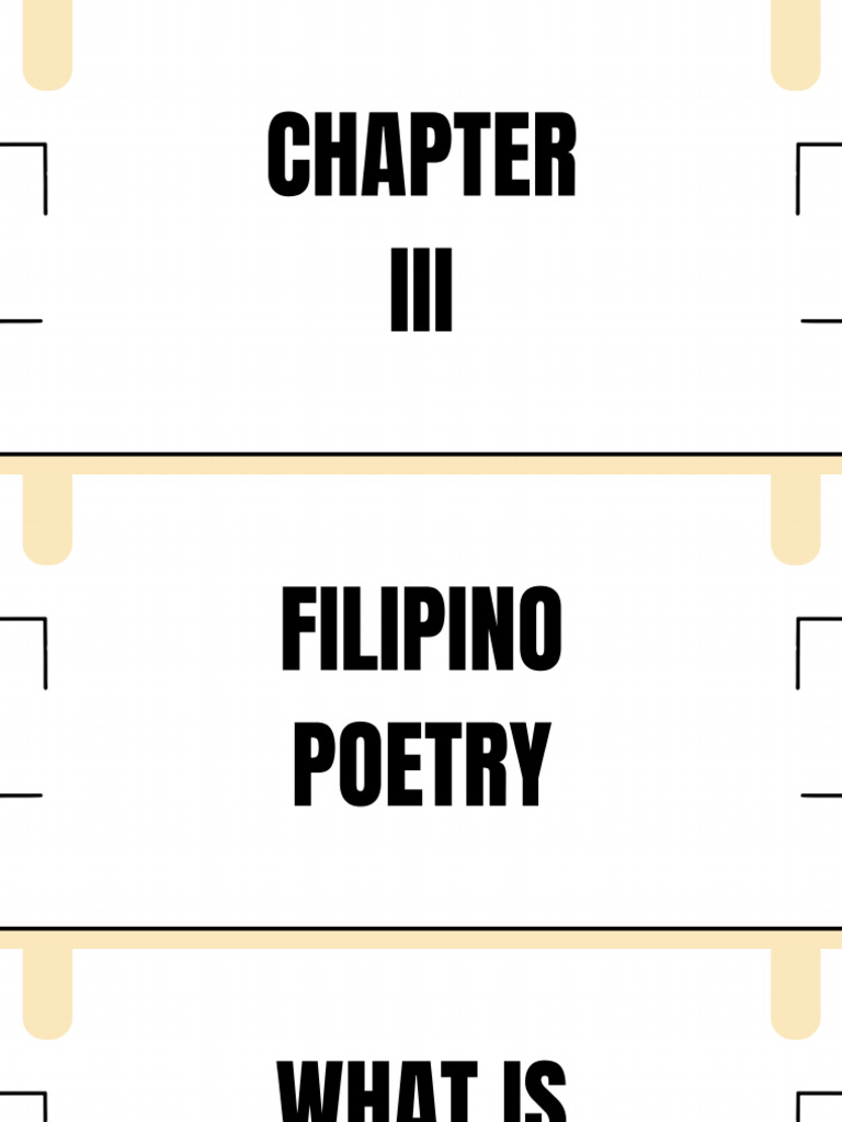 Filipino Poetry | PDF