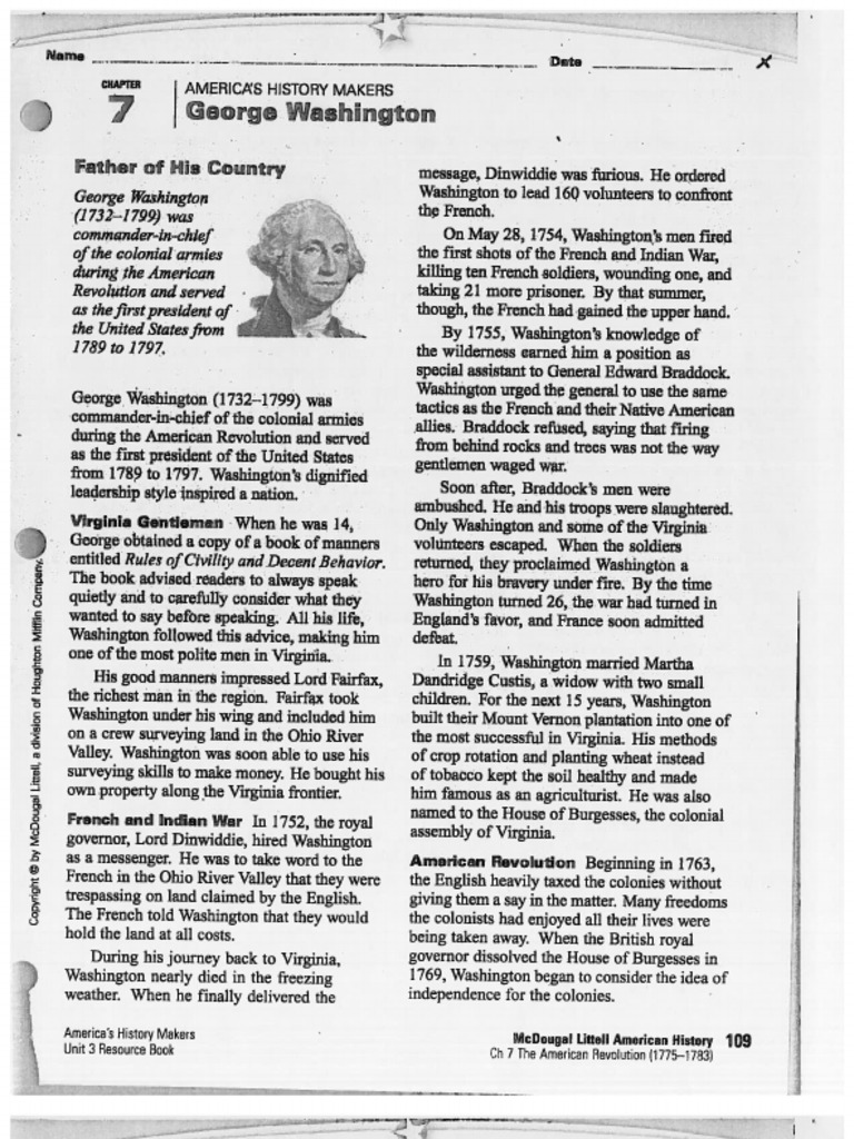 George Washington Notes | PDF