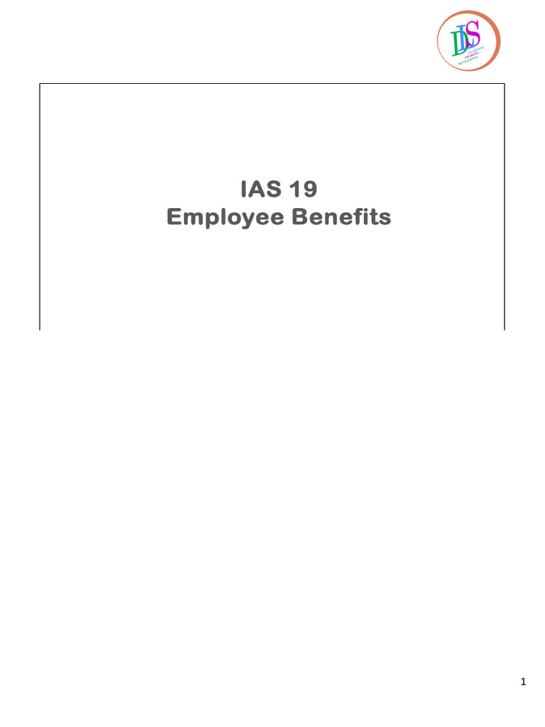IAS19_Summary | PDF | Employment | Defined Benefit Pension Plan