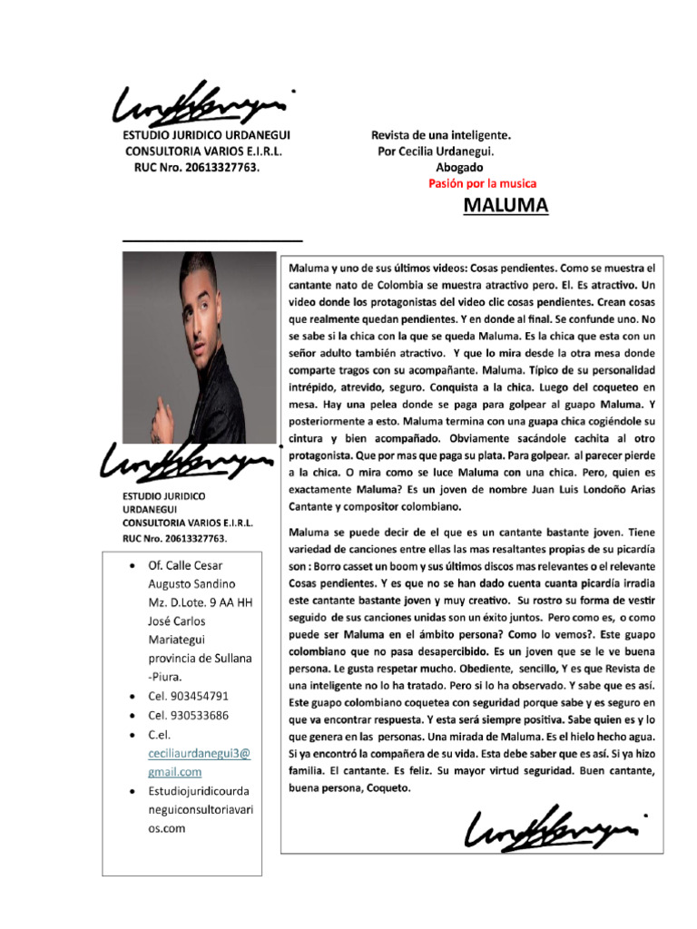 Maluma | PDF