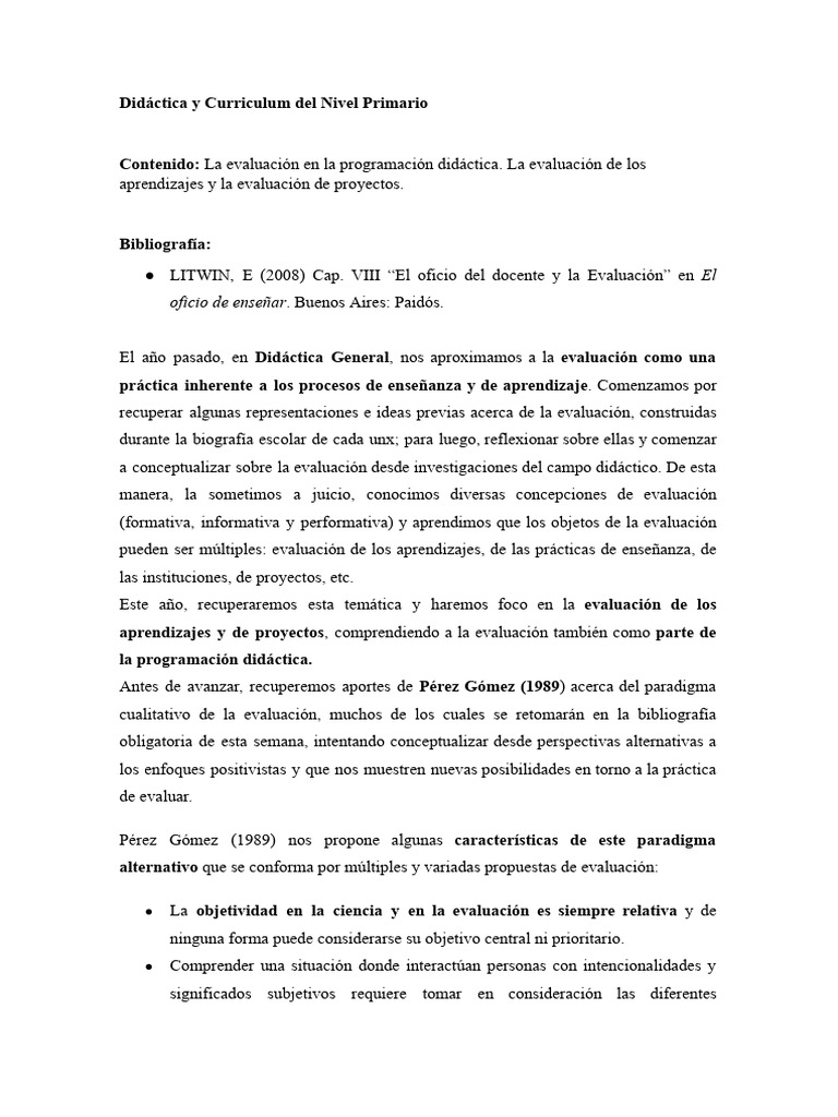 Tutor-As- Clase Evaluaci-n 1_Did-Ctica y Curriculum 2021 | PDF | Evaluación | Enseñando