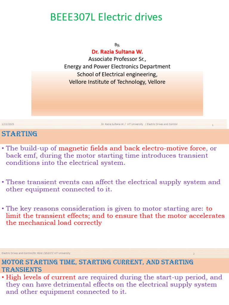 1 - Factors Governing Speed and Torque (Auto-Saved) | PDF | Electric ...