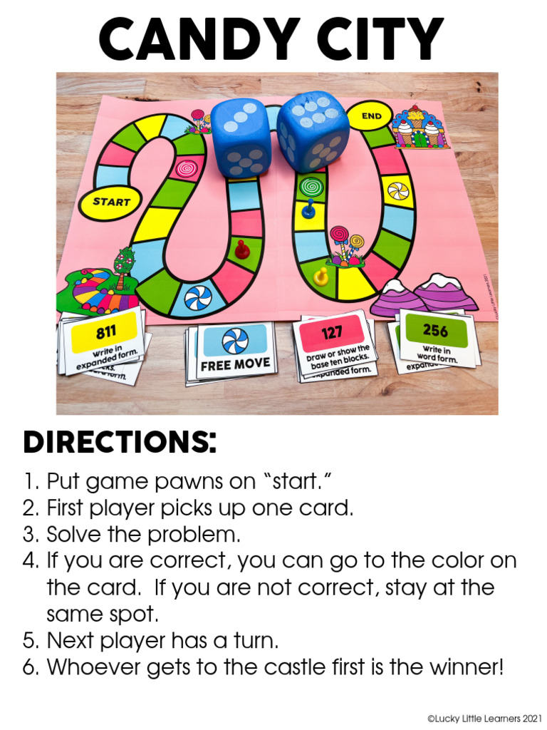 Candy City Place Value 3-Digit | PDF | Chess