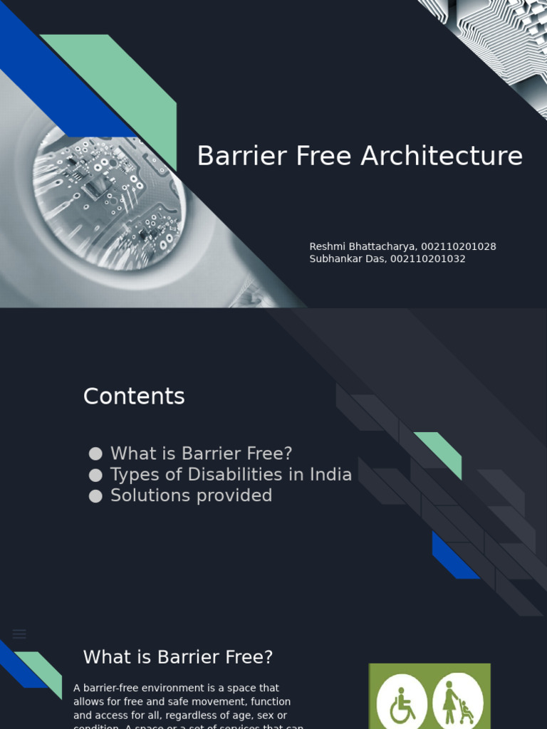 Barrier-Free Architecture Guide | PDF | Autism Spectrum | Mental Disorder