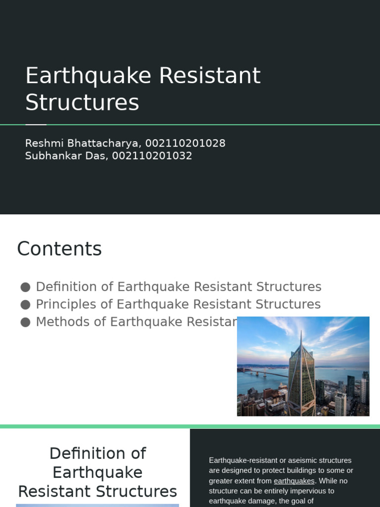 Earthquake Resistant Structure | PDF | Earthquake Engineering | Earthquakes
