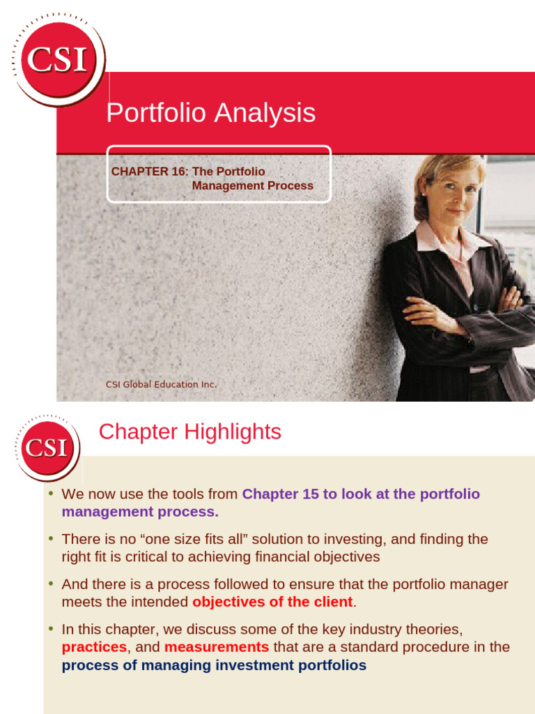Ch16 Port_MgtProcess_fall_2023_monette.ppt | PDF | Preferred Stock | Asset Allocation