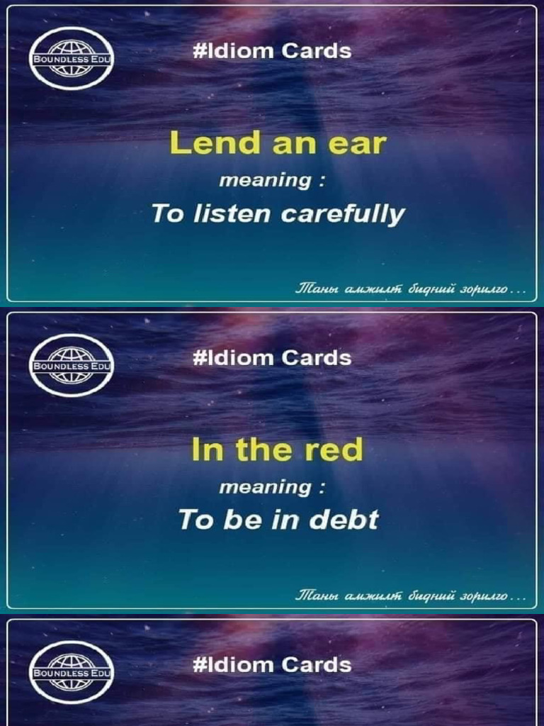 Idioms and Phrasal Verbs | PDF