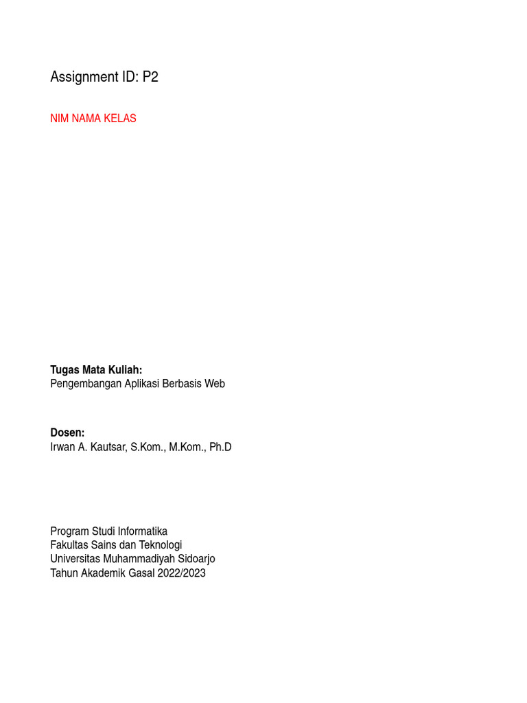 Template-PABW-P2-1 Abcdpdf Word To PDF | PDF