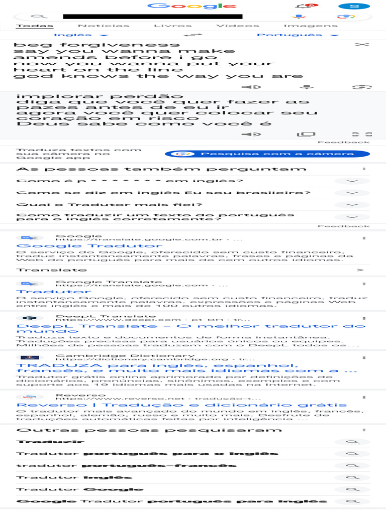Tradutor - Pesquisa Google | PDF | Traduções | Língua inglesa