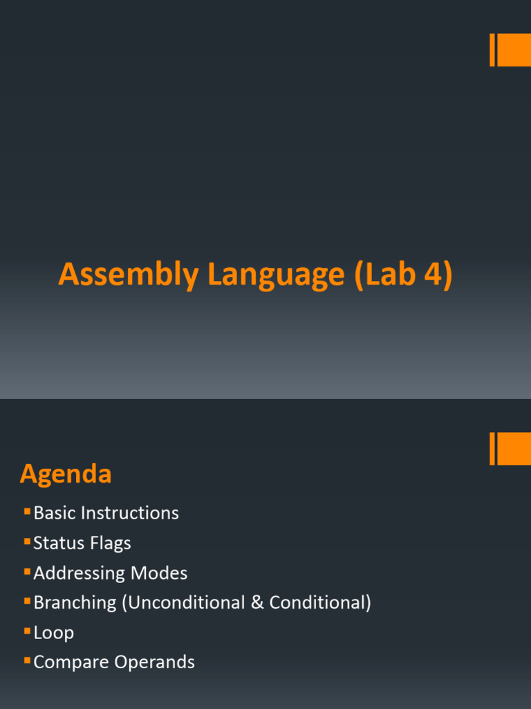 Assembly Lap 4 | PDF | Assembly Language | Computer Hardware