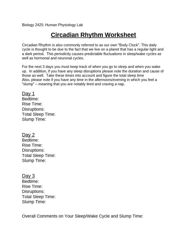 Lab-1-Circadian-Worksheet1-1-1-1 | PDF