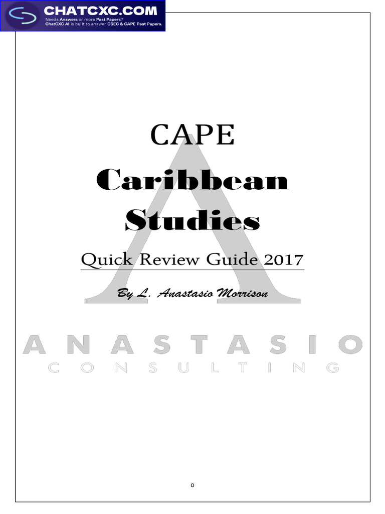 Carib Revision Guide 1-3887F | PDF | Caribbean | Human Migration