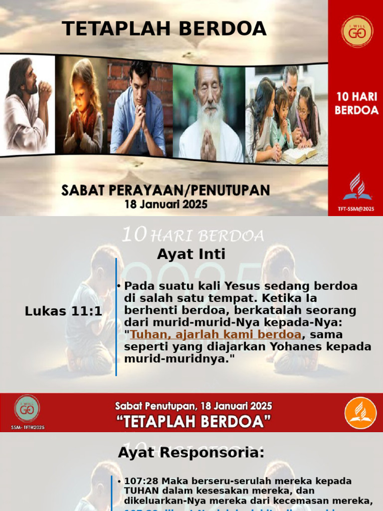 Hari 11 - Tetaplah Berdoa | PDF