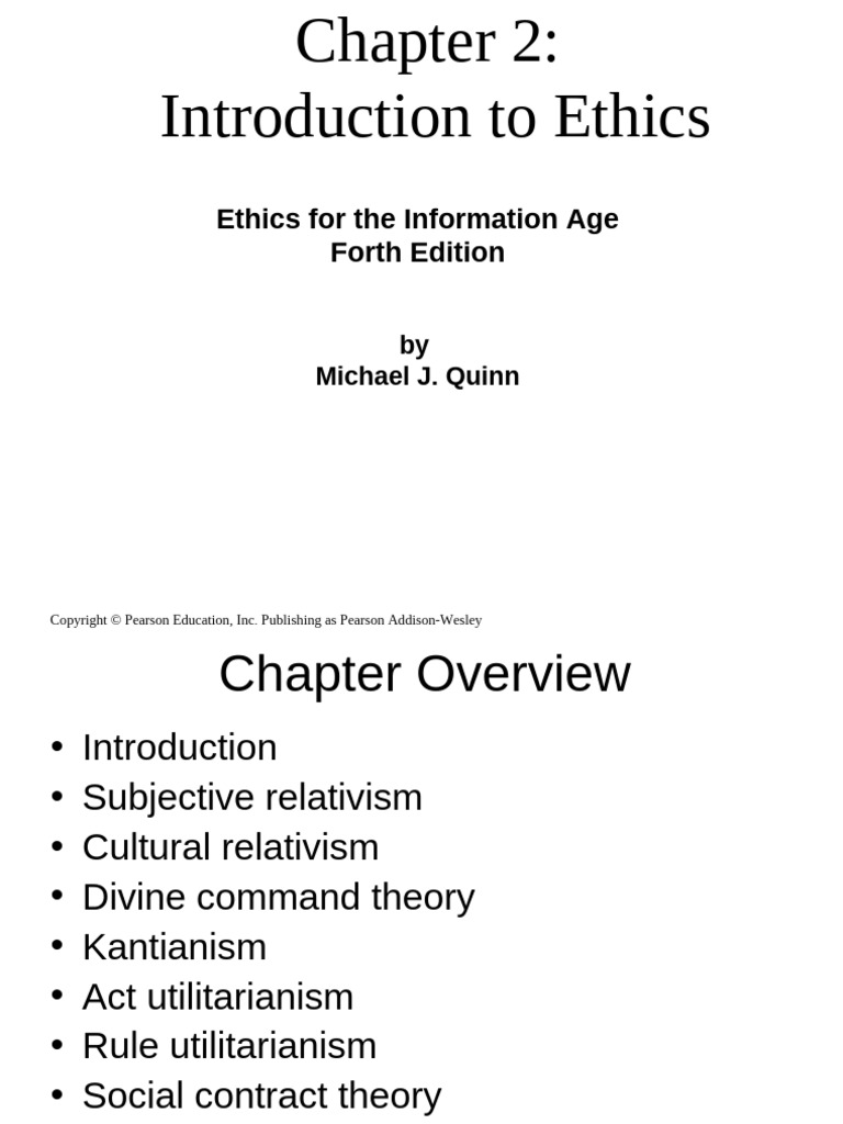 Chapter 02 Introduction To Ethics | PDF | Utilitarianism