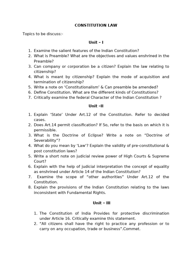 1.CONSTITUTION LAW | PDF | Constitution | Common Law