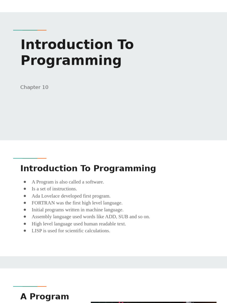 Ch10 Introduction To Programming Pdf Computer Programming