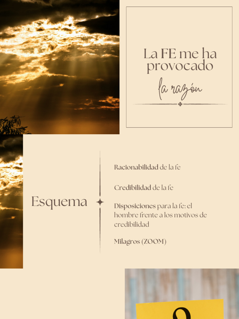 la fe y la razon | PDF | Fe | Dios