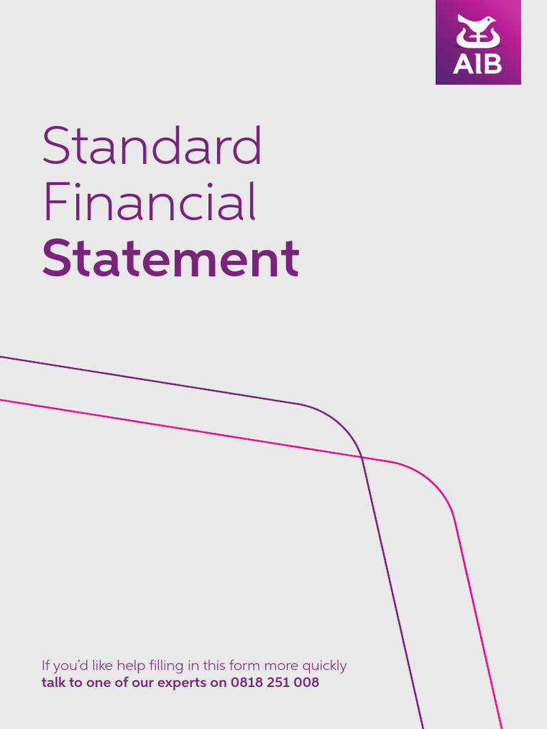 Standard Financial Statement | PDF | Mortgages | Loans
