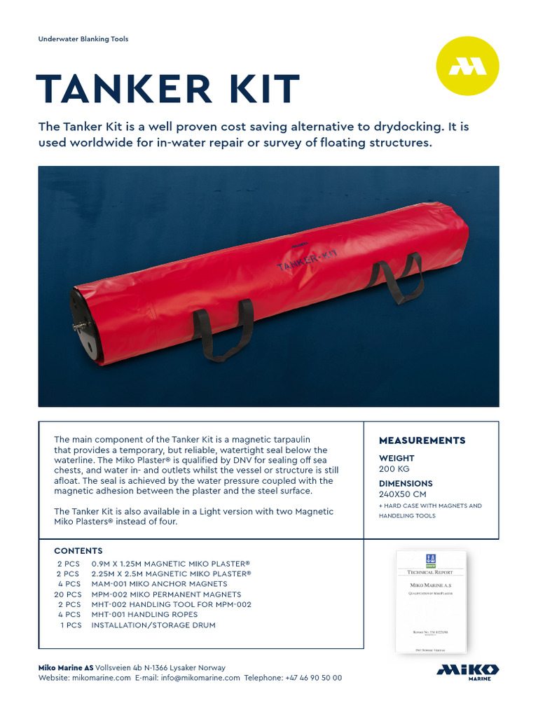 Tanker Kit | PDF | Scuba Diving | Water