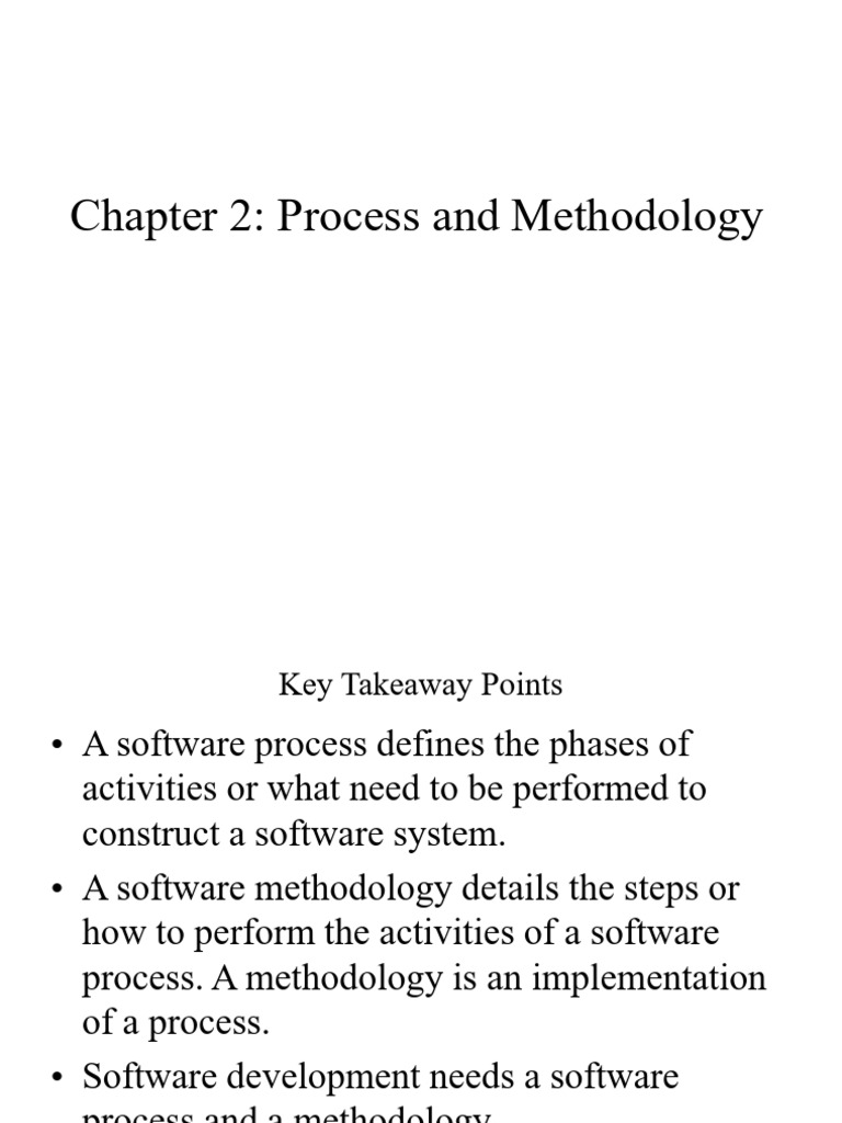 OO Chapter 2 - Process and Methodology | PDF | Scrum (Software Development) | Software ...