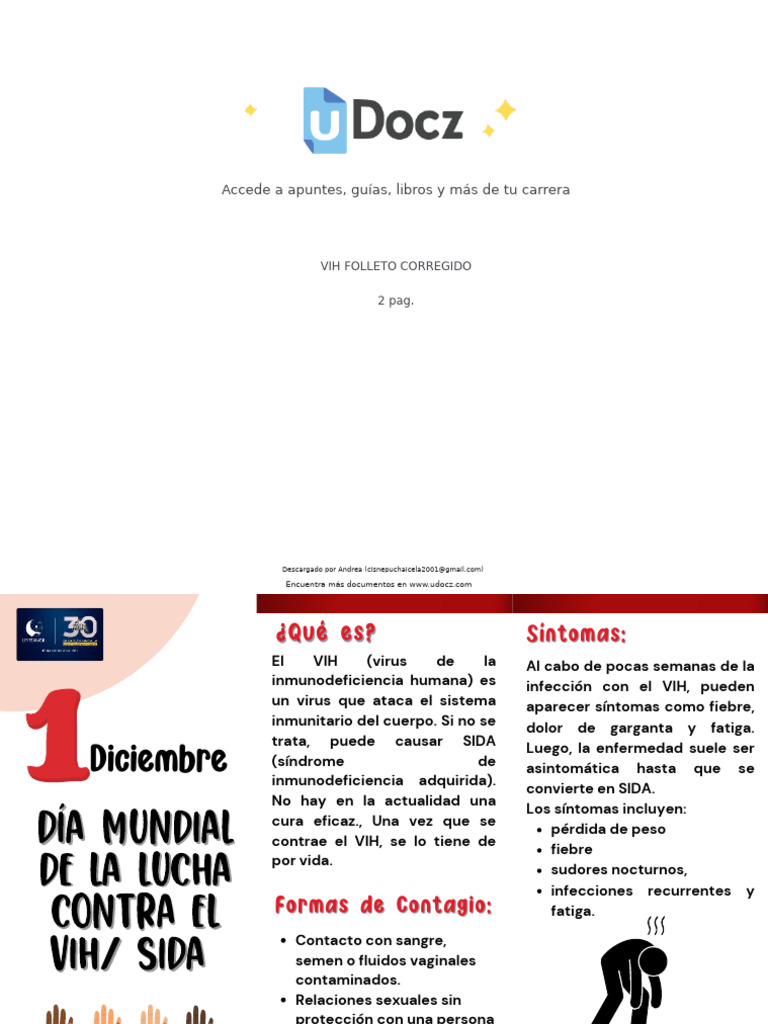 Prevención y Diagnóstico del VIH/SIDA | PDF | VIH / SIDA | VIH