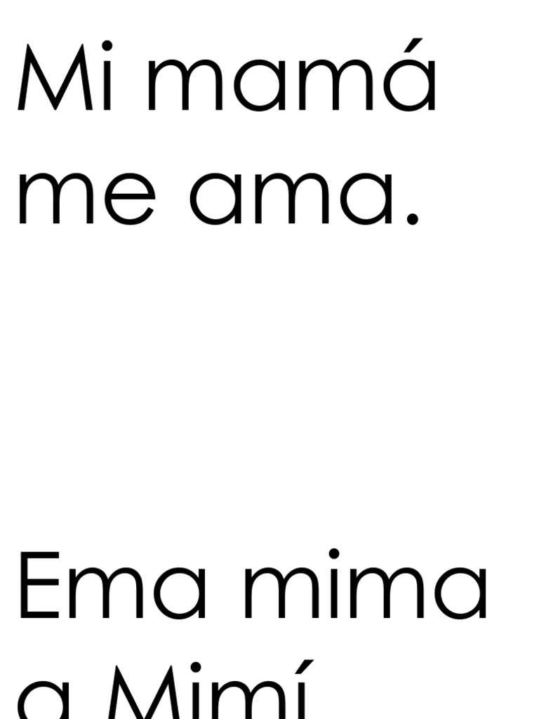 Mi Mamá Me Ama Grande | PDF