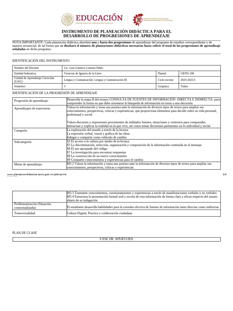 Progresion 8 | PDF | Aprendizaje | Evaluación