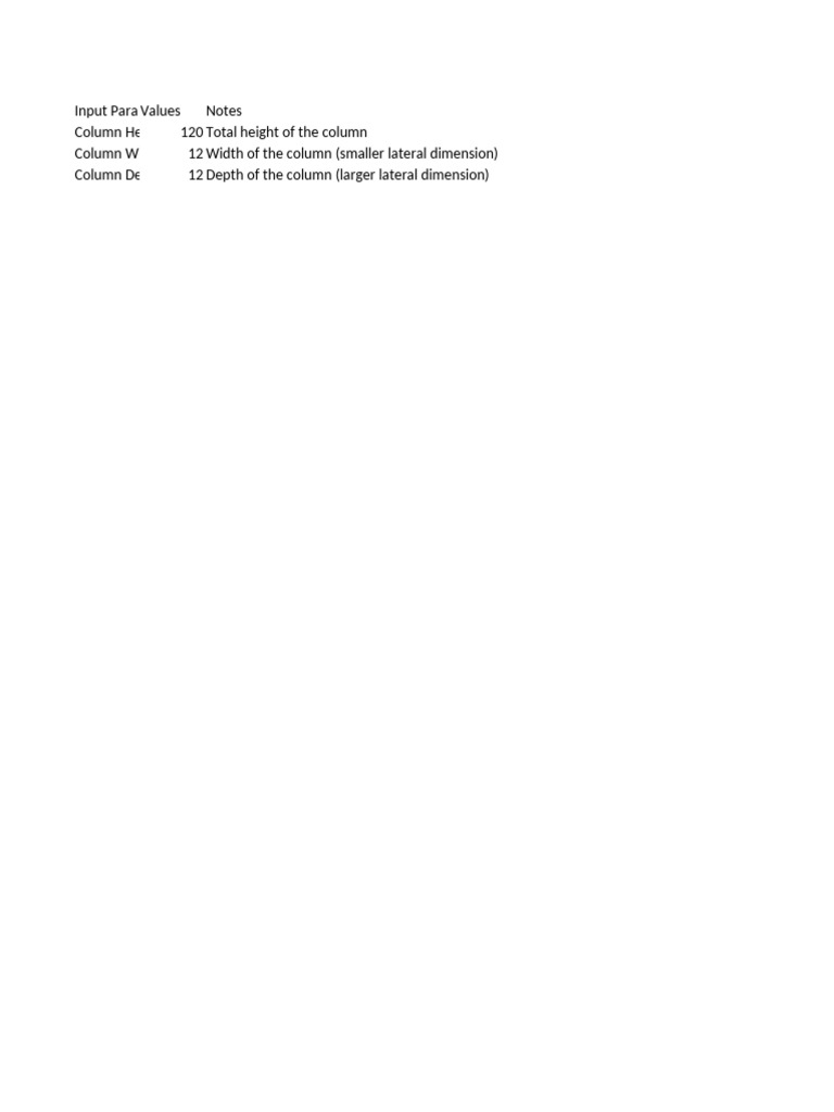 Column Ties Spacing Calculator | PDF