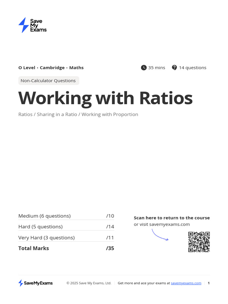 working-with-ratios | PDF