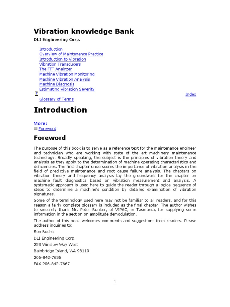 Vibration Book | PDF | Root Mean Square | Amplitude