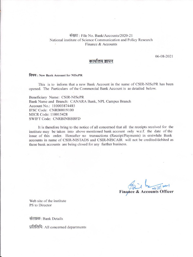 Canara Bank Details | PDF