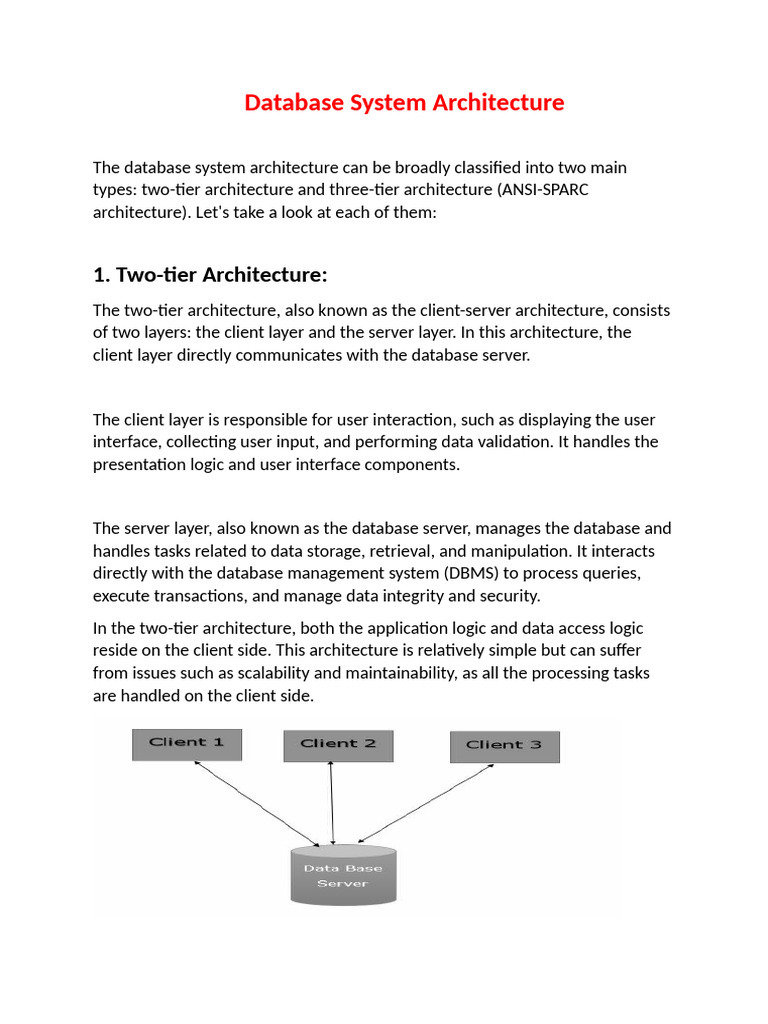Database System Architecture Lect 4 Pdf Databases Computer Data