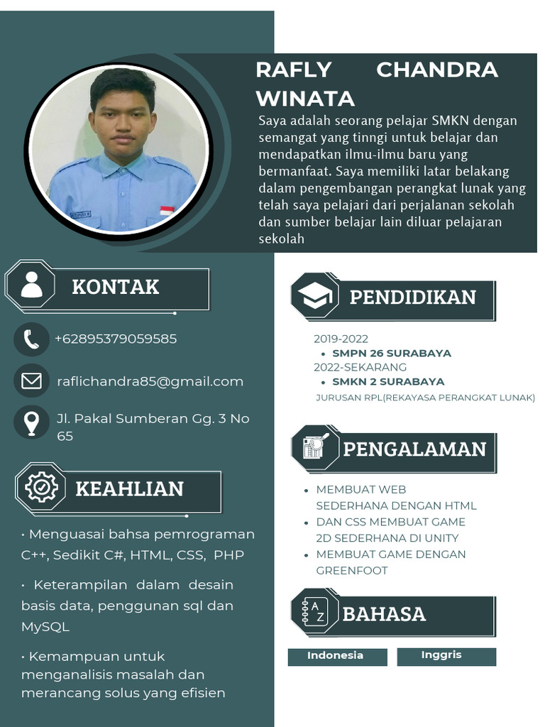 CV Rafly Chandra Winata PDF | PDF
