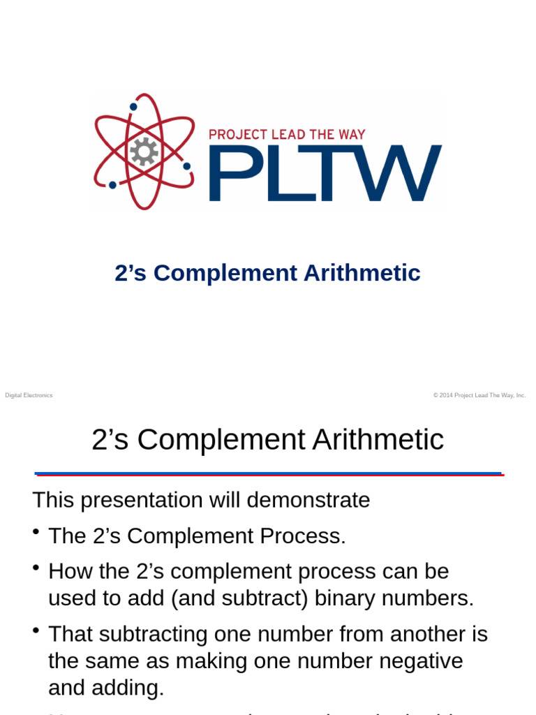 2 3 4 TwoComplementArithmetic | PDF | Arithmetic | Mathematical Notation