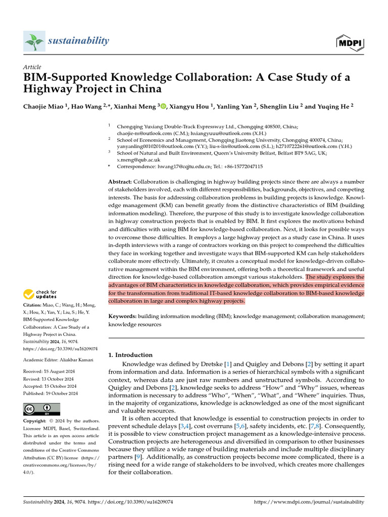 BIM-Supported Knowledge Collaboration A Case Study | PDF | Building ...