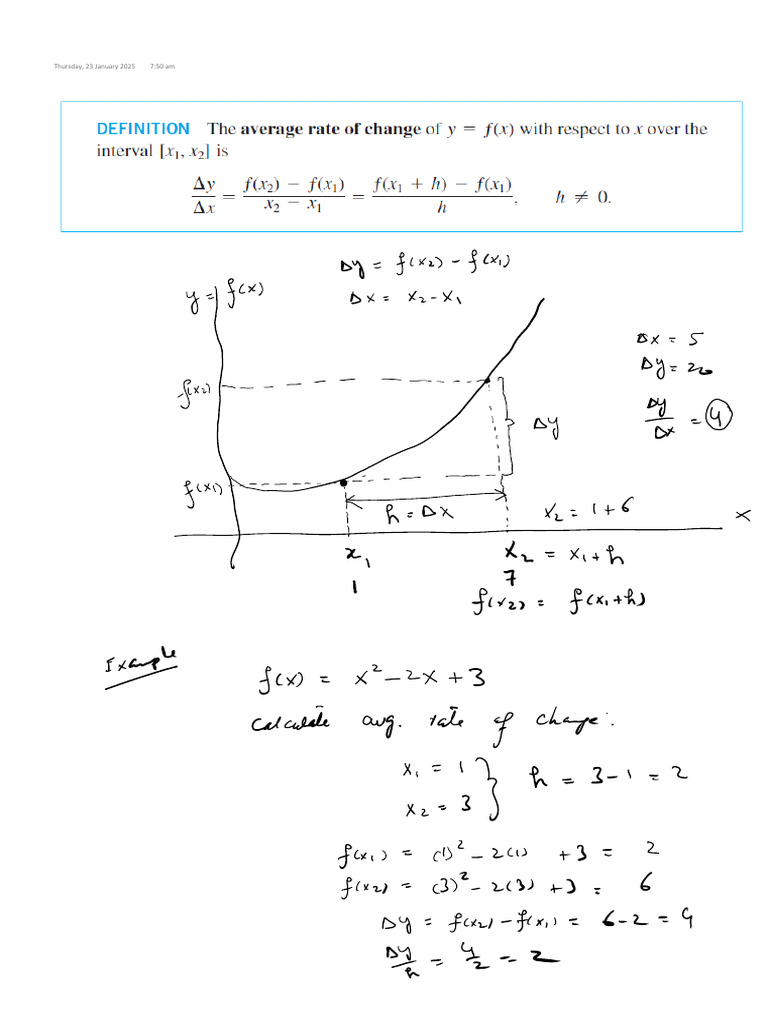 23 01 2025 Rates of Change | PDF
