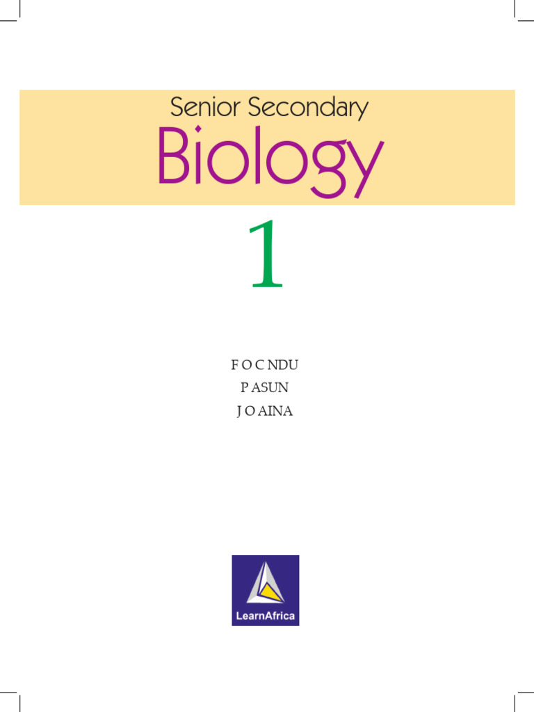 Biology SS1 | PDF | Tissue (Biology) | Ecosystem
