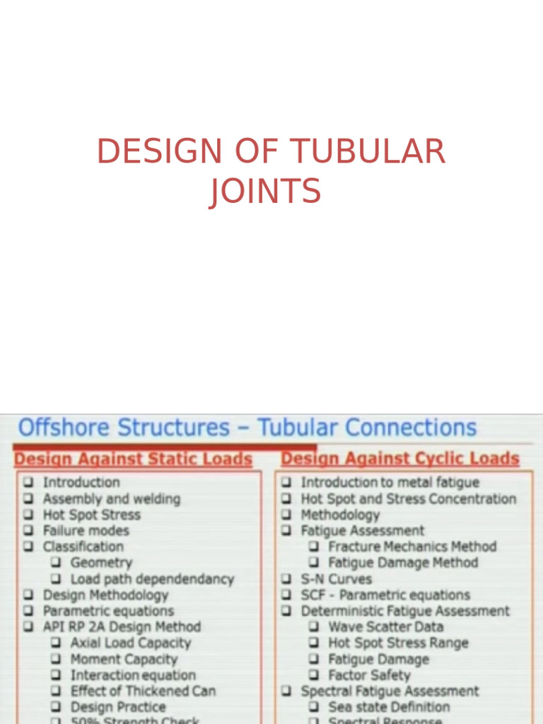 4 Design of Tubular Joints - Static | PDF
