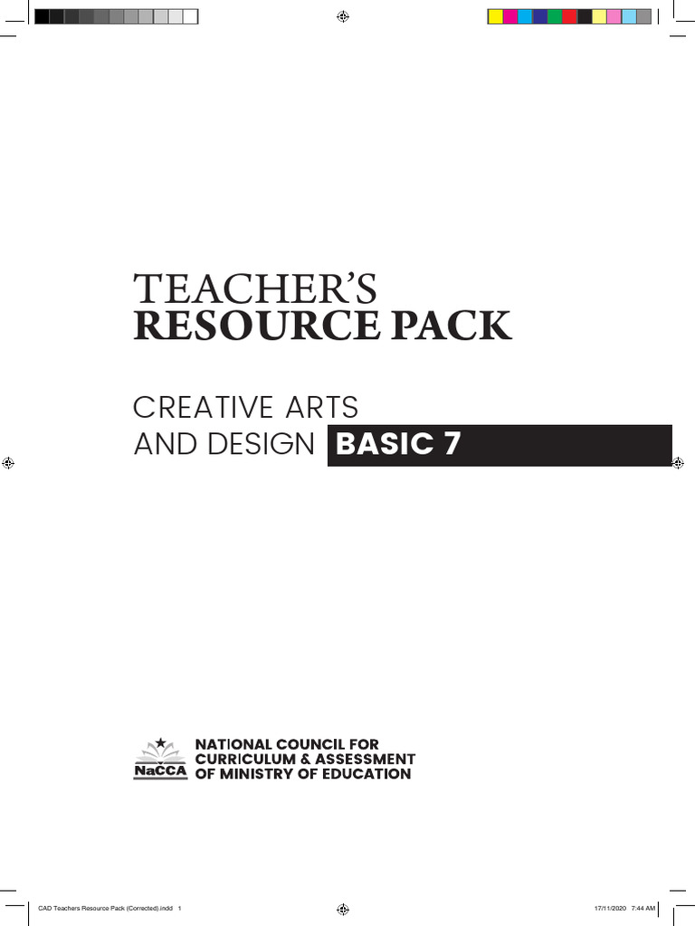 Cad Teachers Resource Pack Corrected | PDF | Learning | Creativity